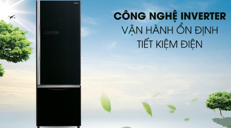 Tủ lạnh Hitachi R-B505PGV6 GBK 415 lít Inverter | Giá tốt