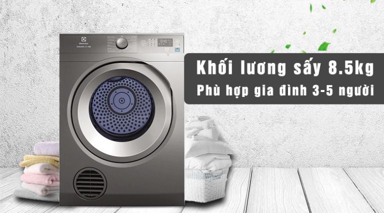 Máy sấy Electrolux EDS854N3SB 8.5Kg model 2022 | Giá kho